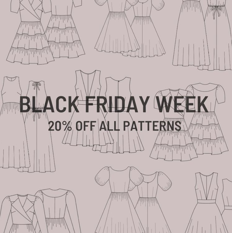 Black Friday & Thanksgiving Sewing Pattern Sales